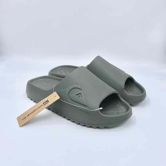 Quiksilver | Shoes | New Quiksilver Cloudbreak Slides Olive Eva Foam ...
